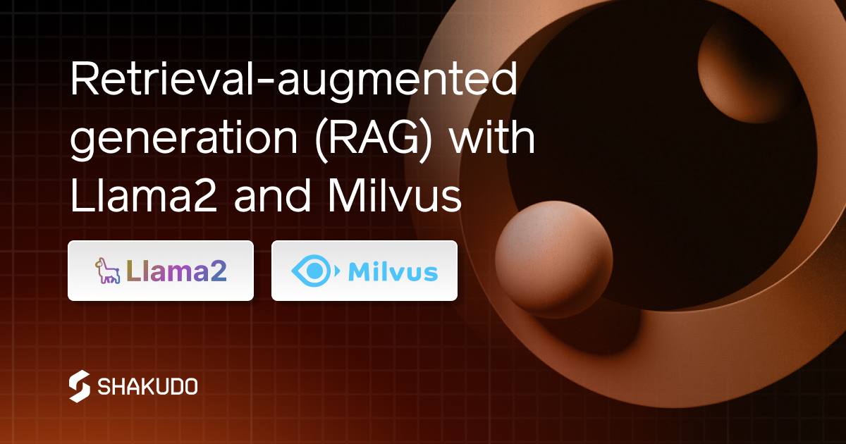 Retrieval-augmented generation (RAG) with Llama2 and Milvus | Shakudo